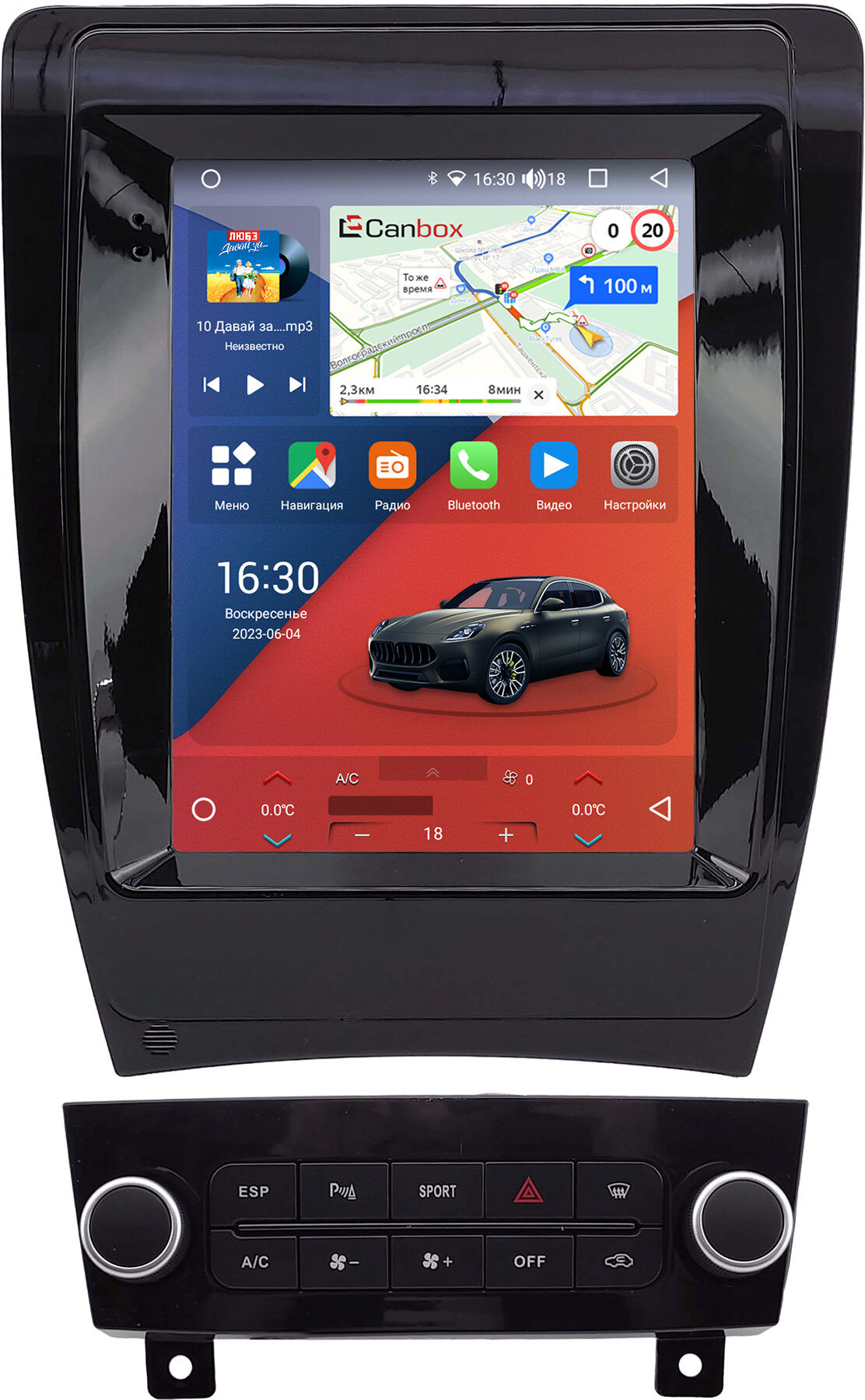 Штатная магнитола Audi A3 (8P) 2003-2013 Canbox H-Line (Tesla) 9.7" 6/128 5627-1312-27 Android 10 (4G-SIM, DSP, QLed)