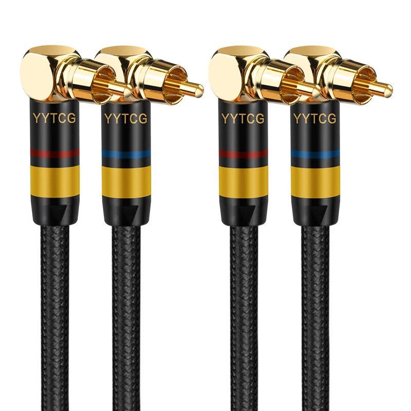 YYTCG Premium HiFi аудиокабель RCA 2RCA 0,5 метра L-L, <= 0.5 м