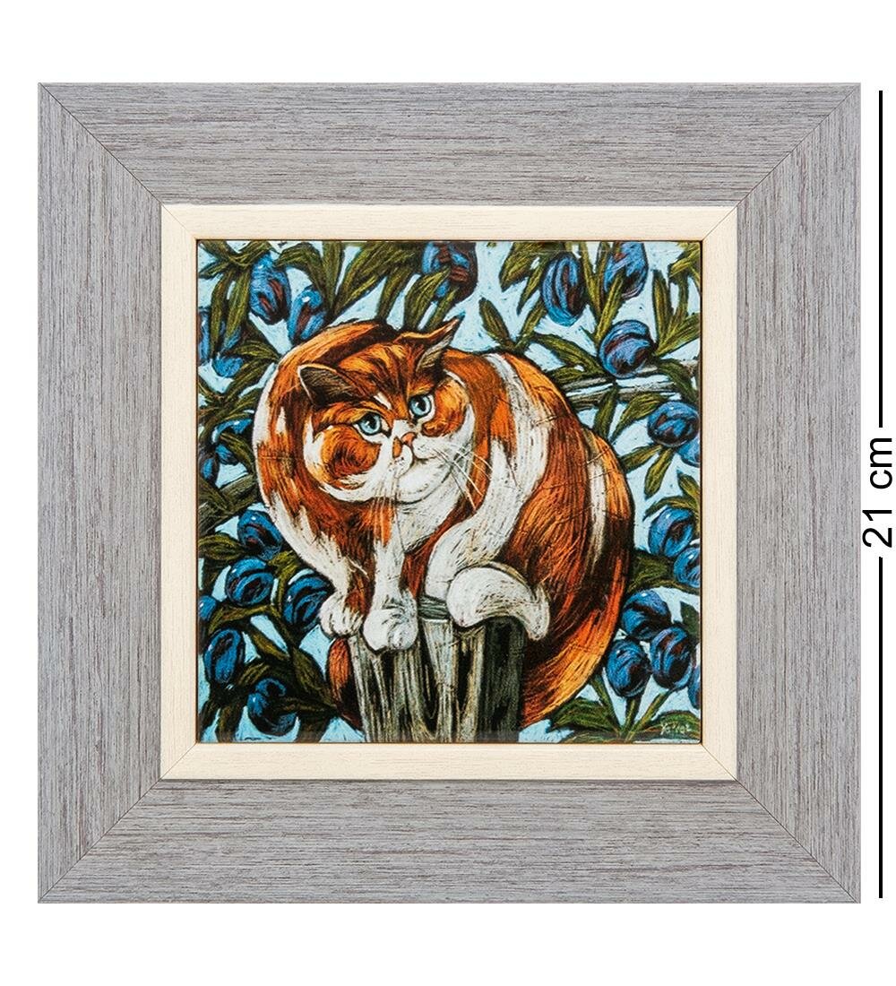 Панно керамическое Пышная слива 10х10 A2147942 Artangels, Керамика, пластиковая рамка