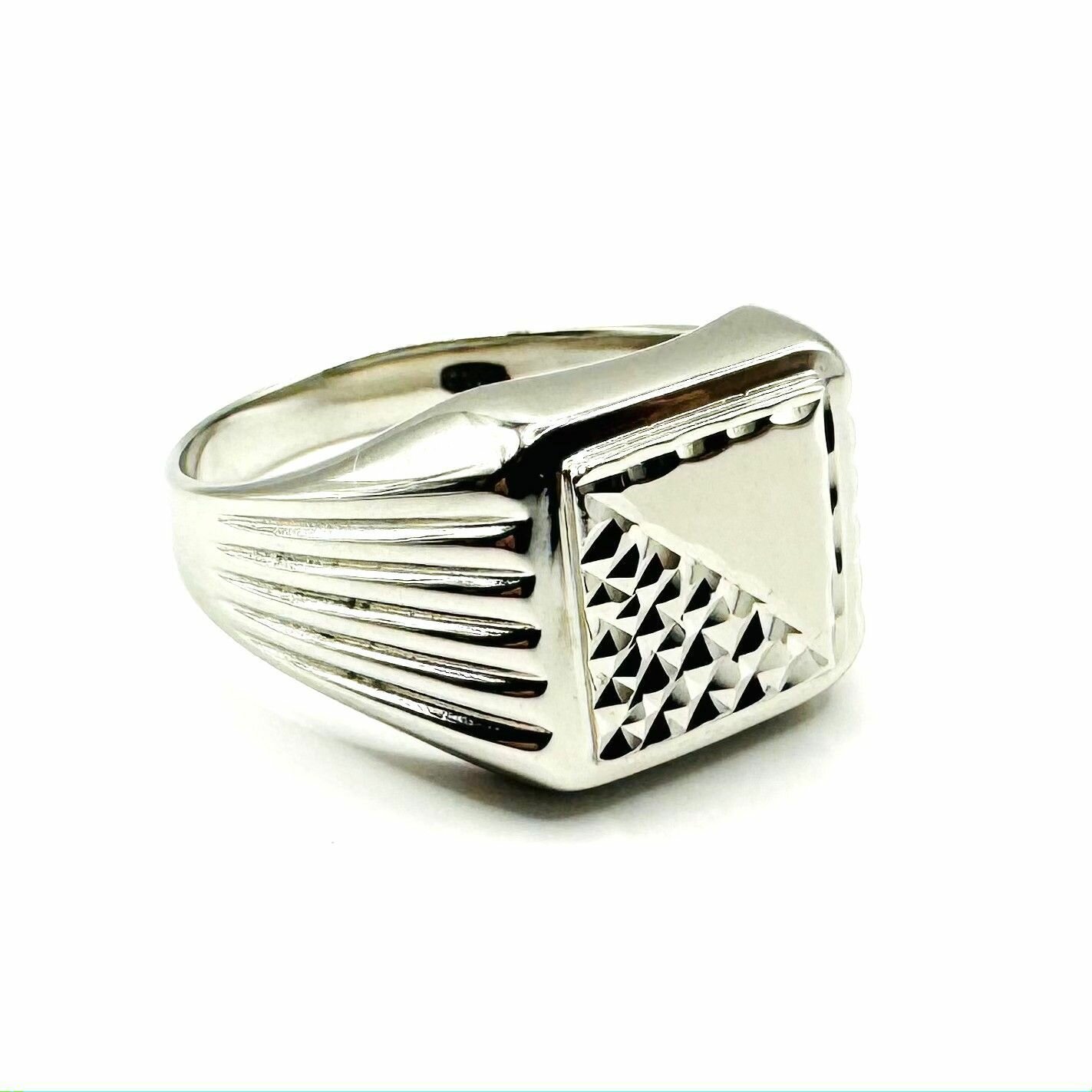 Печатка, серебро, 925 проба, родирование