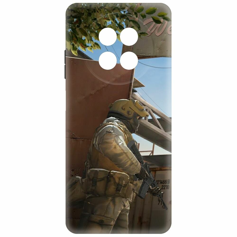 Чехол-накладка Krutoff Soft Case Cтандофф 2 (Standoff 2) - Rust для Realme 13+ 5G черный