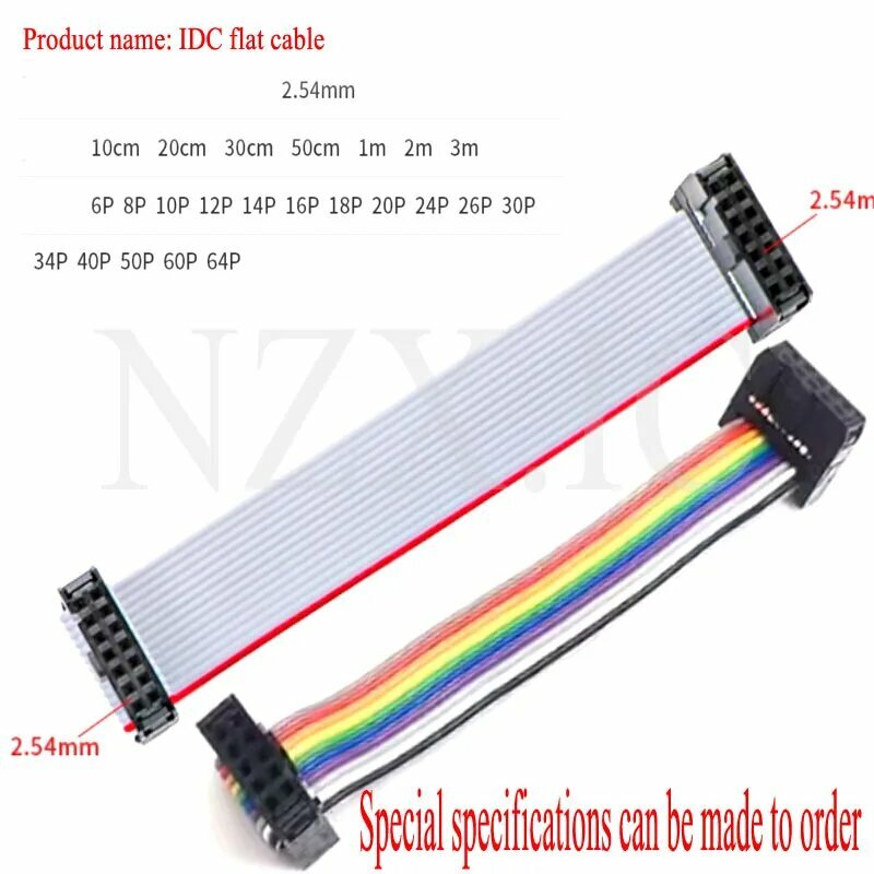 NZX-ic IDC кабель JTAG для загрузки Color -10CM, 2X5 10P