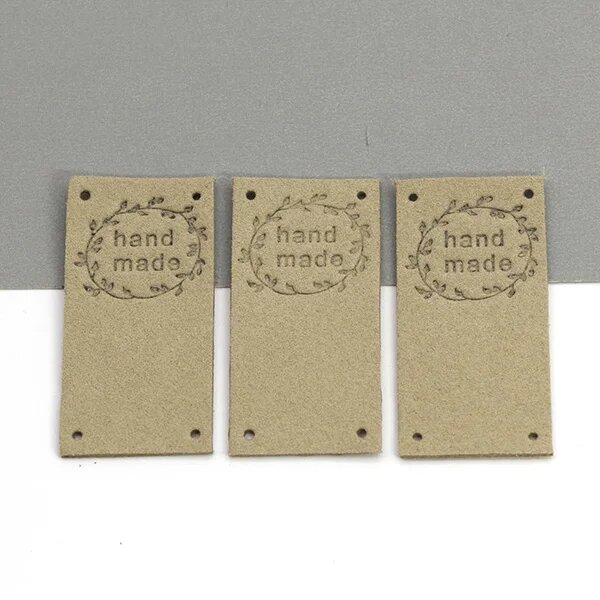 Кожаные этикетки 2.5x5 см, 20 шт. 01