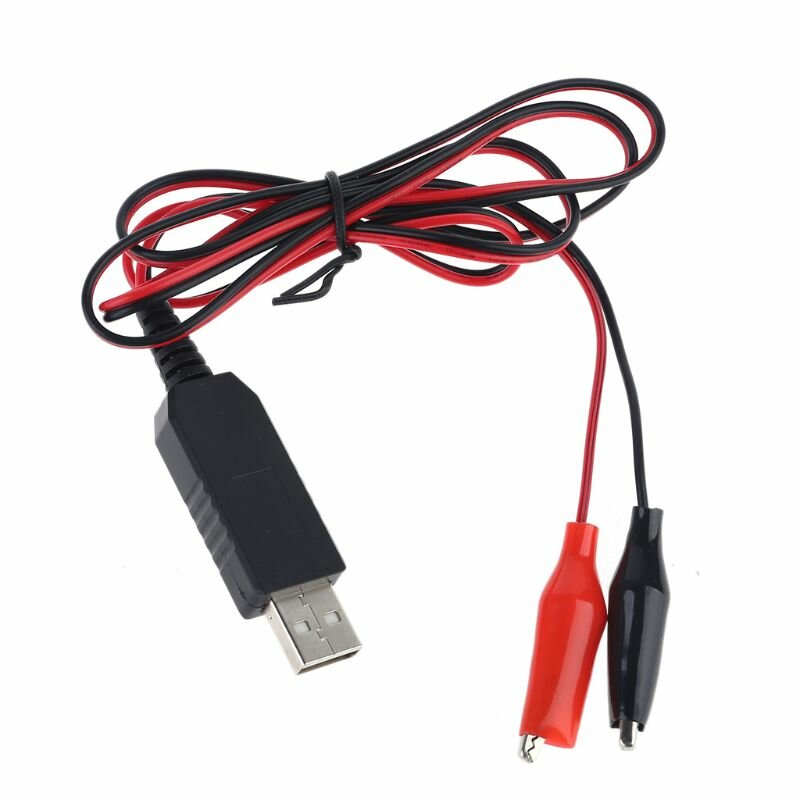 Кабель-преобразователь напряжения AA AAA с USB-зажимом, понижающий напряжение 5 В до 3 В, фиксированное напряжение для игрушек с дистанционным управлением.