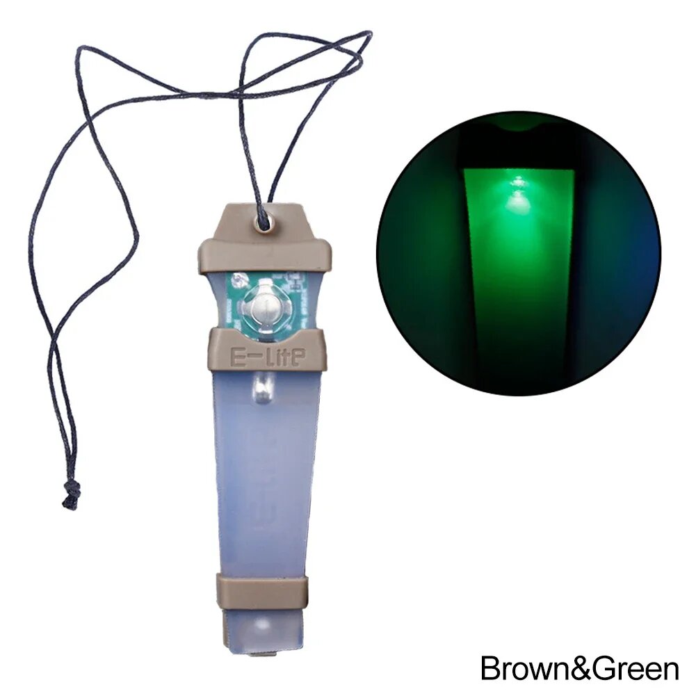 Тактический шлем FMA со светодиодом Зеленый, Brown Green