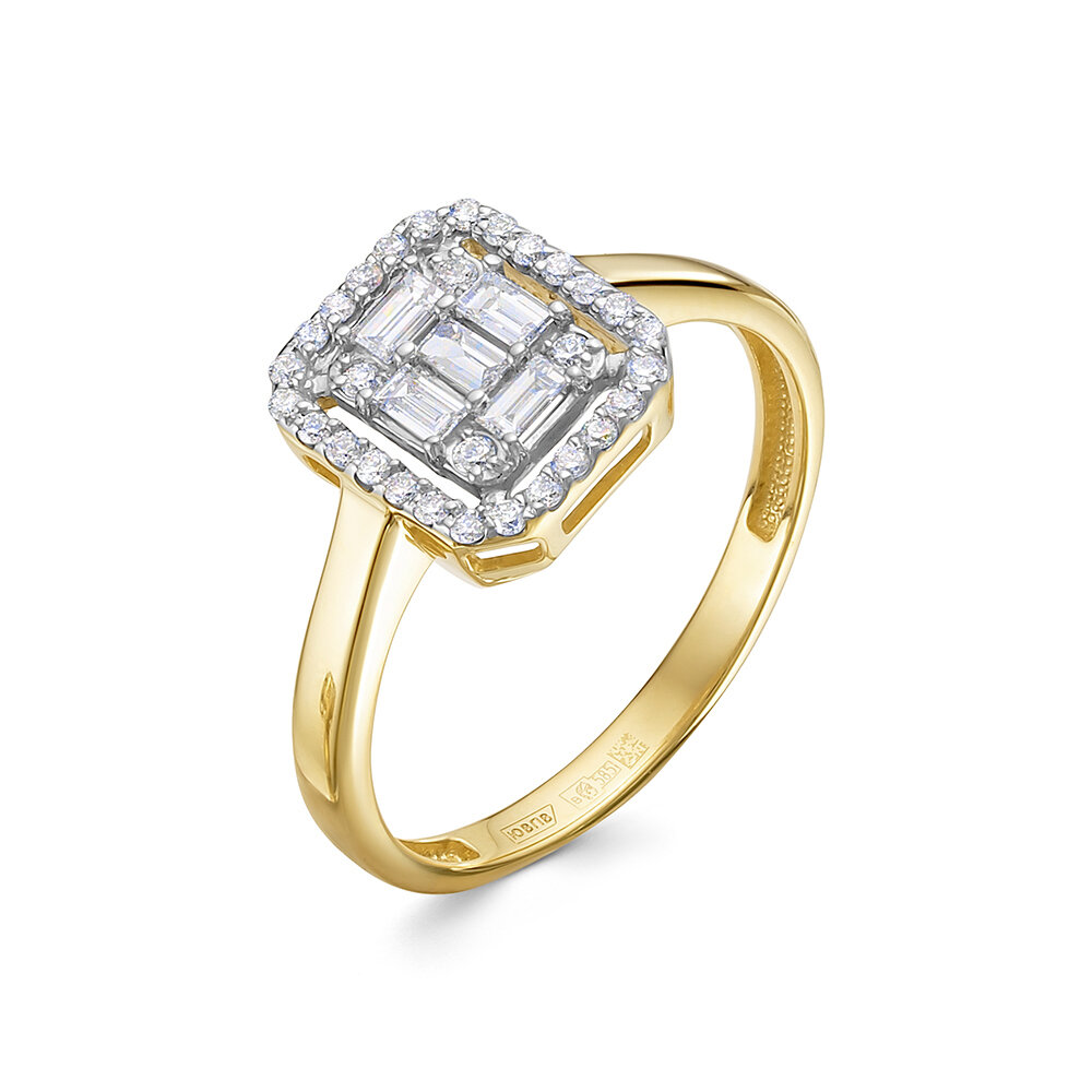 Кольцо, золото, 585 проба, бриллиант