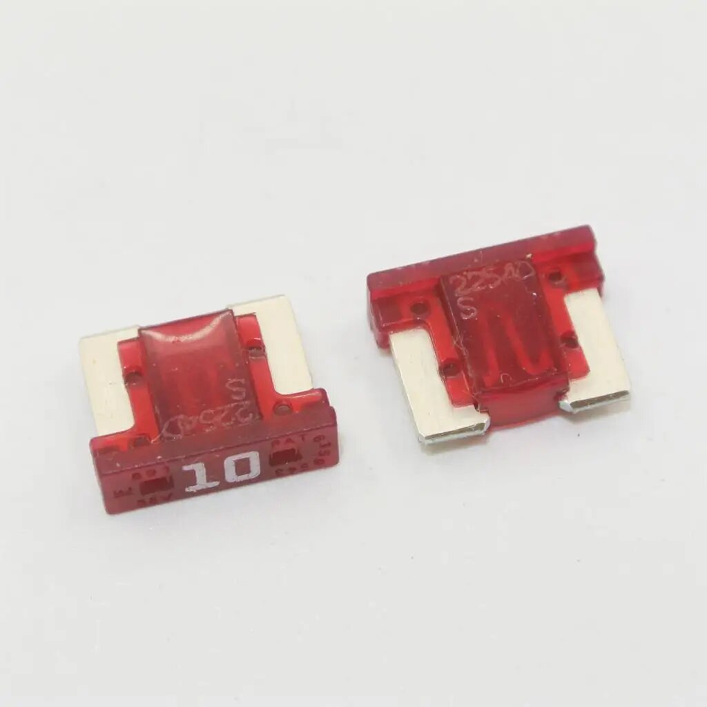 50 шт. 2A 3A 5A 7.4A 10A 15A 20A 25A 30A предохранители Micro Short Low profile Mini blade 15A amp APS/ATT предохранитель для Honda Toyota Lexus Красный