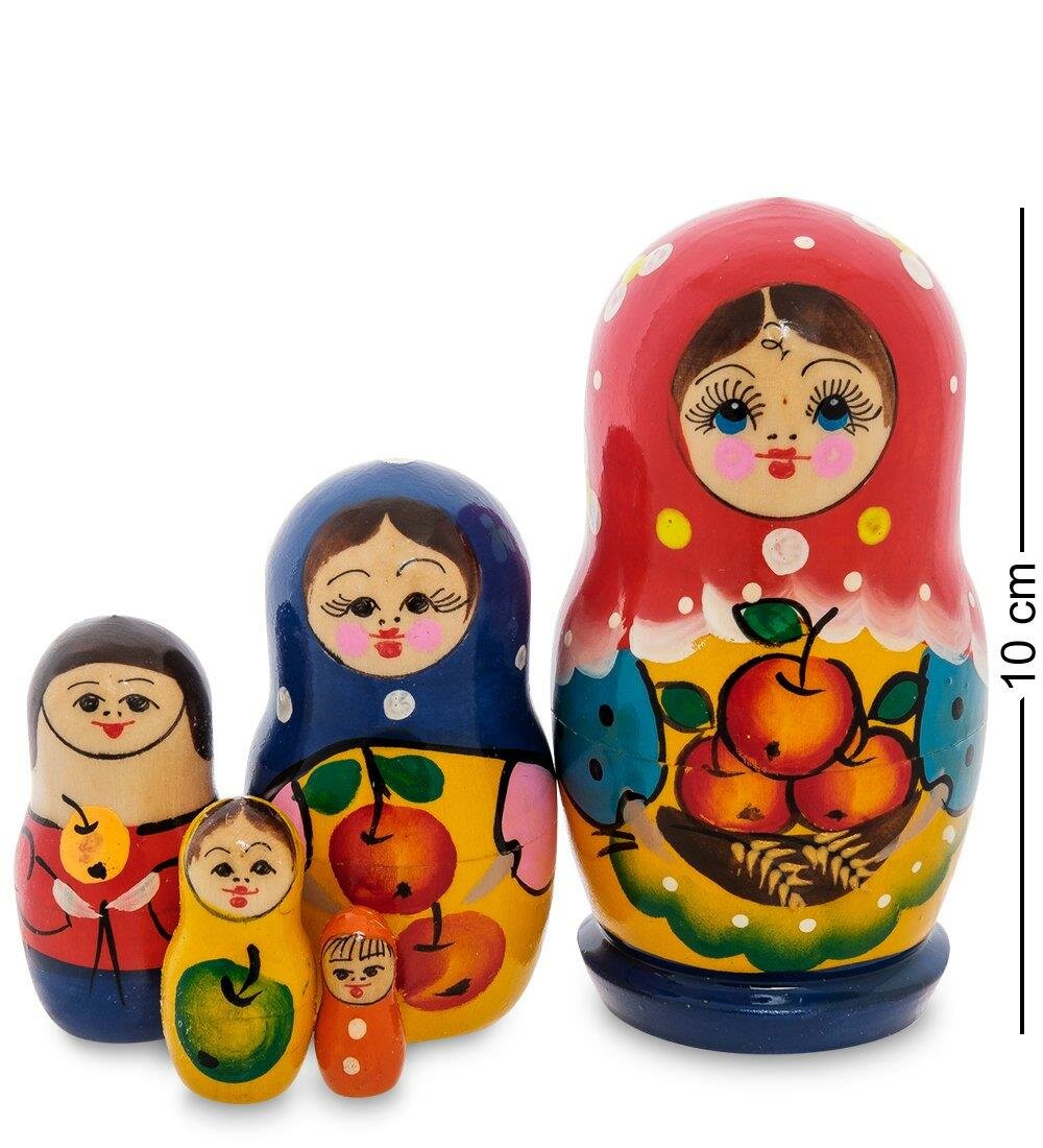 Матрешка 5м "Влада" мал. МР-43/61-A Народные промыслы Дерево липа, краски, лак