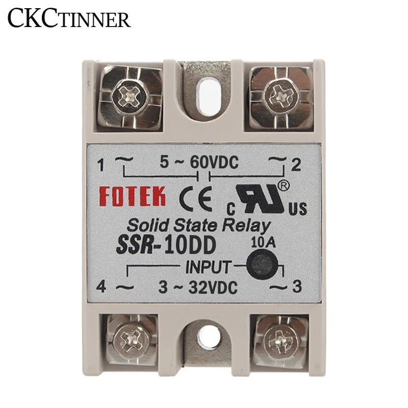 Однофазное твердотельное реле CKCTINNER SSR 10A/25A/40A 10DD