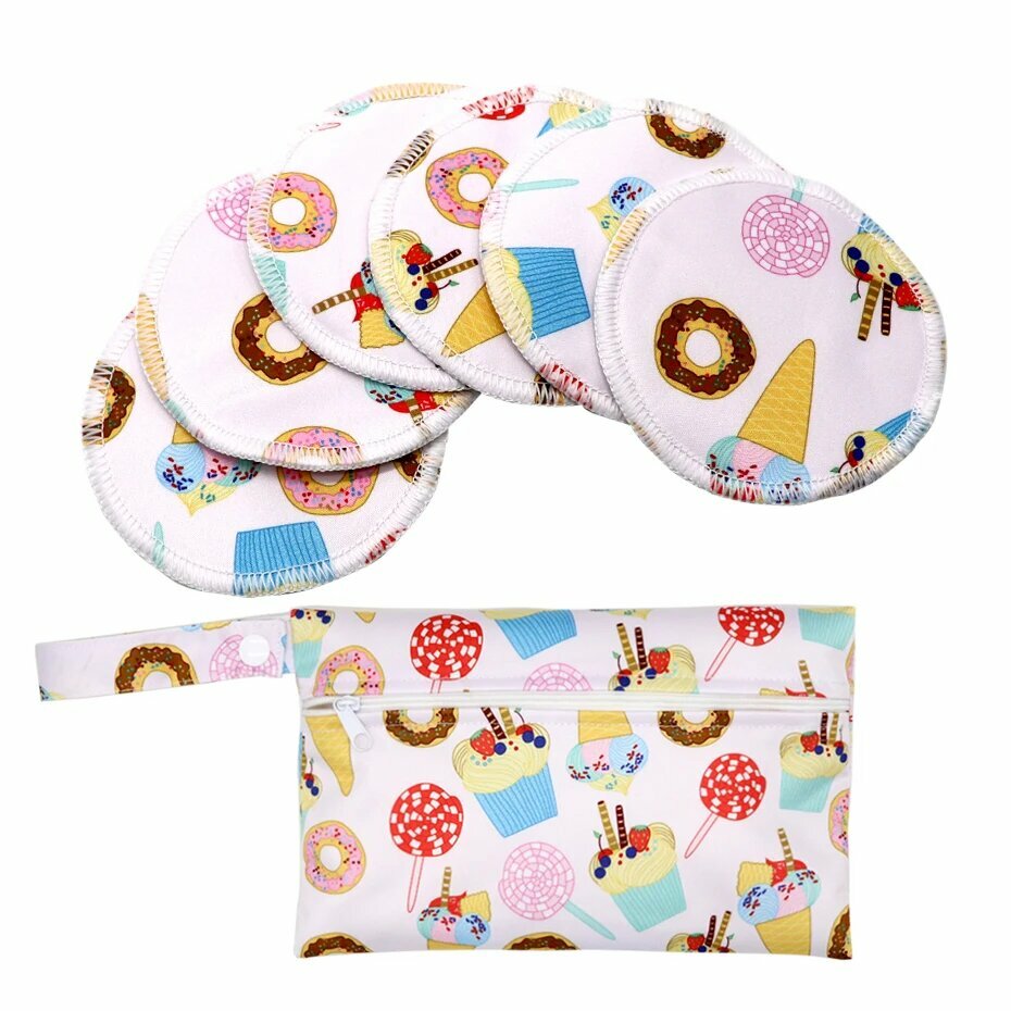 Многоразовые прокладки для груди из бамбука 6 шт. BP7-19