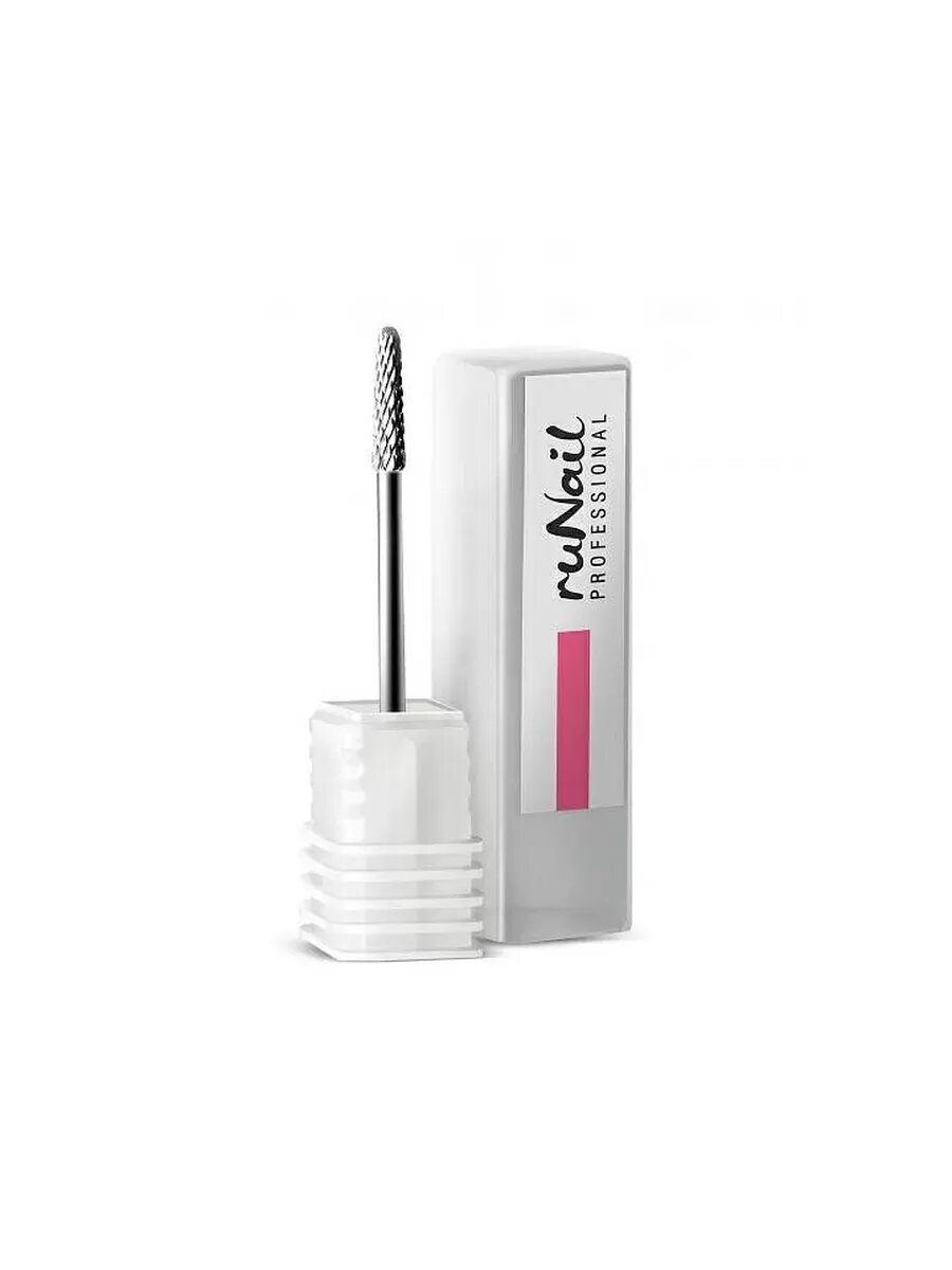 Фреза Runail Professional, твердосплавная, средняя насечка, конусная, 2,7x12 мм