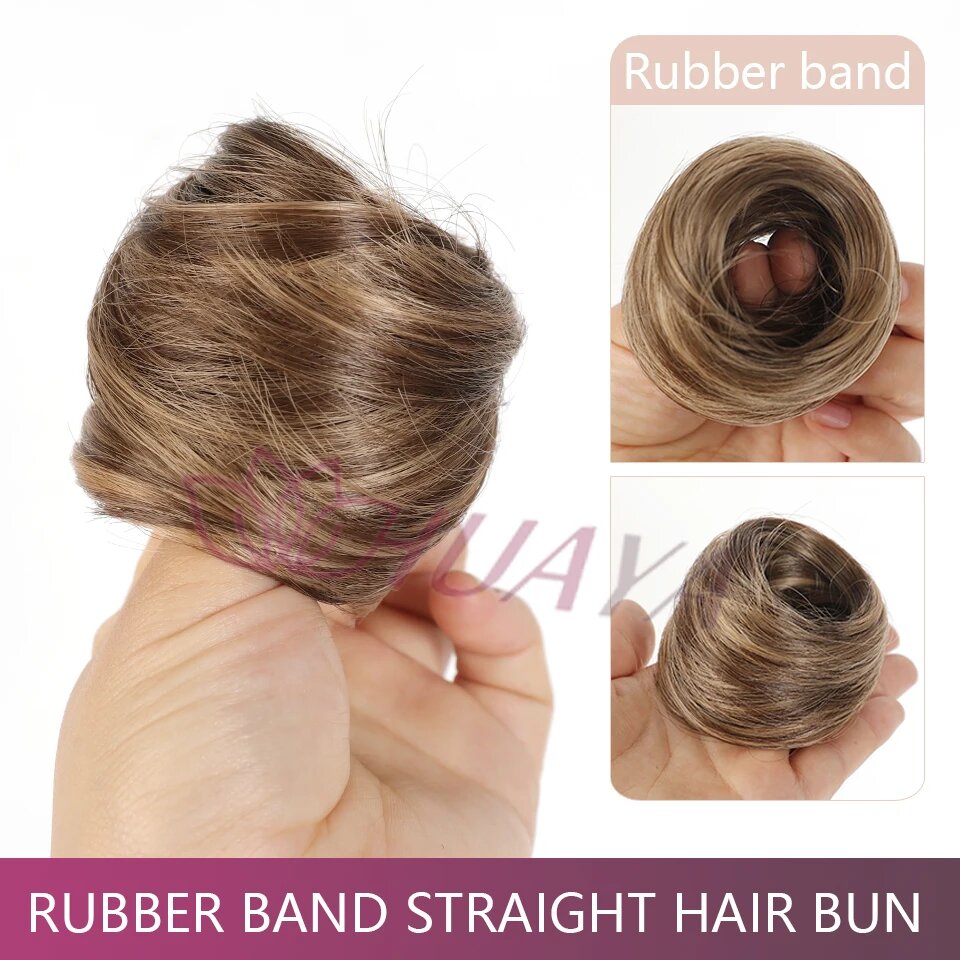 Пучок волос, прямой шиньон, удлинитель, мини-резинка, резинка для волос, резинки для пучка, синтетический шиньон, искусственные волосы для пучка НК/4ХЛ