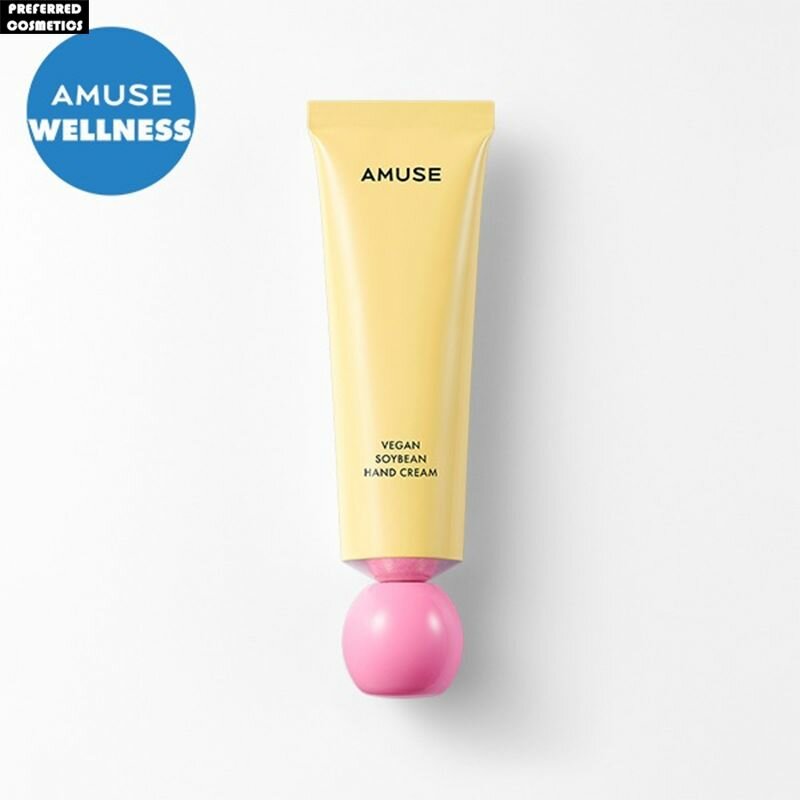 Веганский крем для рук с керамидами из соевых бобов Amuse Vegan против морщин