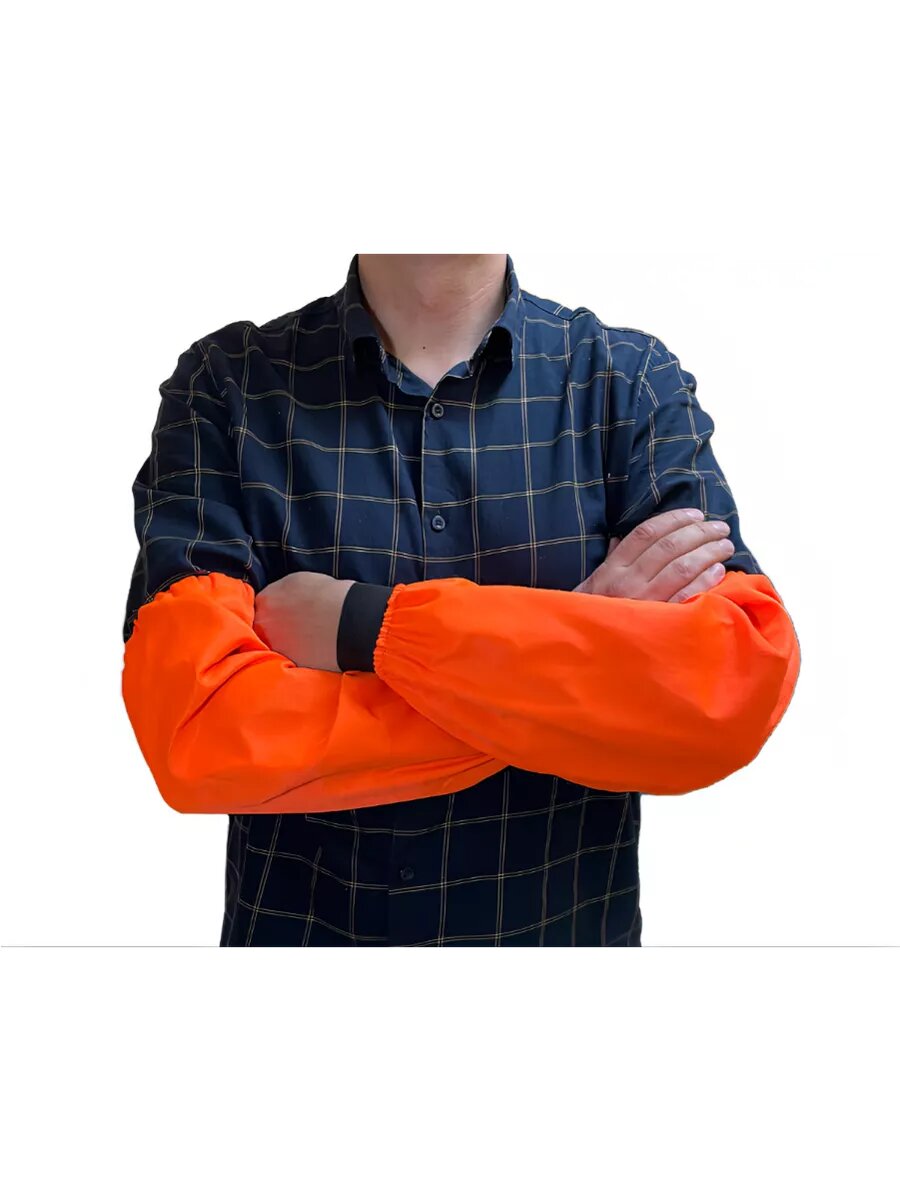 Нарукавники Лароба, многоразовые, оранжевые, 20% хлопок, 80% полиэстер