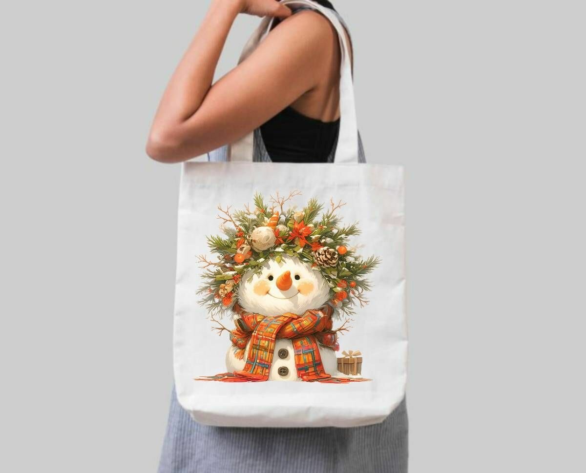 Термотрансфер "Снеговичок" 20х20, наклейка на одежду