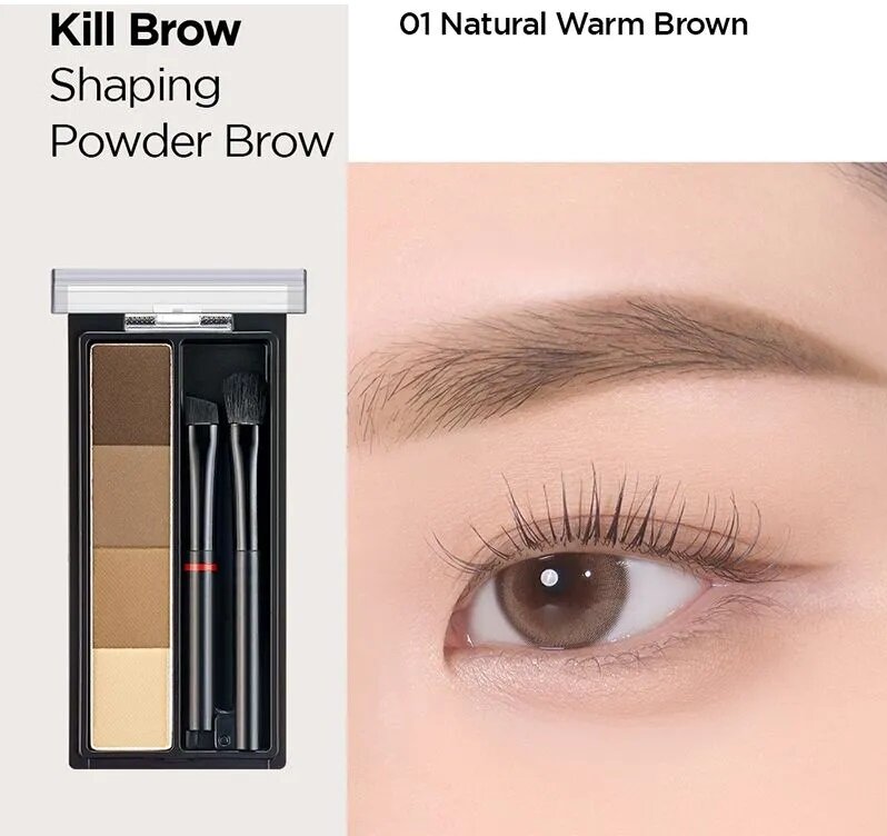 Пудра для придания формы бровям CLIO Kill Brow Shaping Powder Brow, 2,4g.