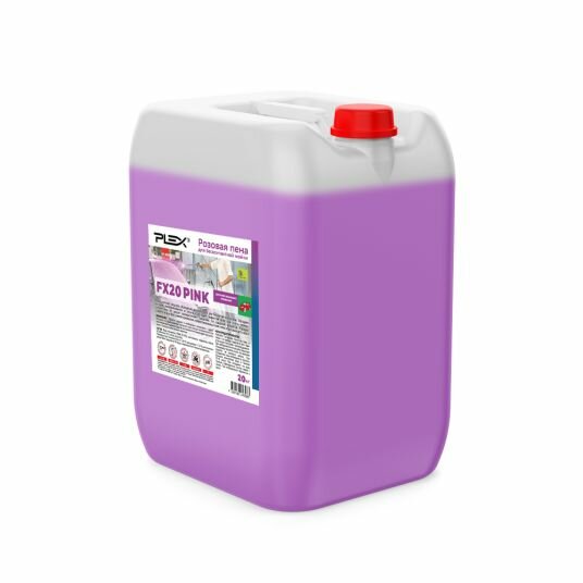 Plex FX20 PINK активная пена для бесконтактной мойки (розовая) 20 кг