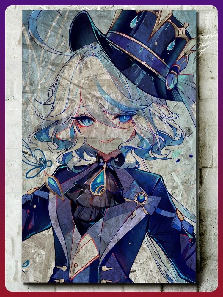 Картина интерьерная на рельефной доске Игры Genshin Impact (Геншин импакт, аниме, приключение, волшебство, PS, Xbox, PC, Switch) - 62412161