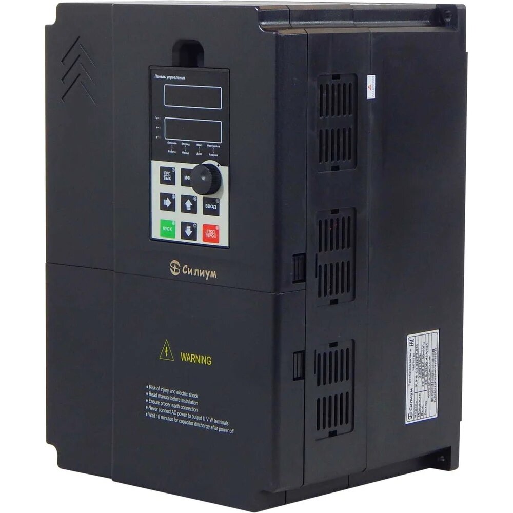 Преобразователь частоты Силиум SL9-M-G3-015/P3-018 15/18кВт (общепром/насос, вентилятор); 32/37А (общепром/насос, вентилятор); 380В; съемный пульт управления; тормозной модуль встроен 3990046