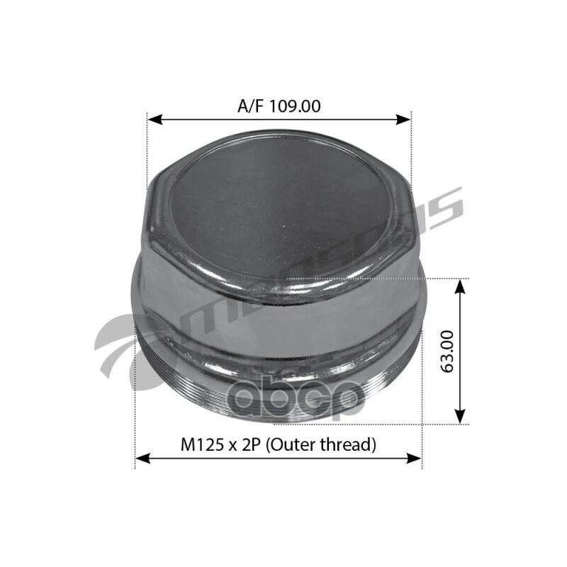 Крышка ступицы M125x2/SW110/500Nm Mansons арт. 300184