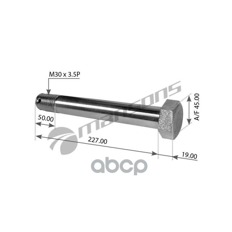 Палец рессоры! задн. L 245 /M30x3.5 Scania 113/143 Mansons арт. 100549