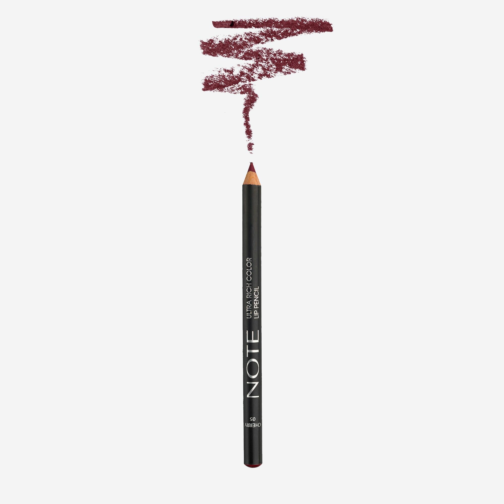 NOTE Карандаш для губ насыщенного цвета ULTRA RICH COLOR LIP PENCIL (05 Cherry)
