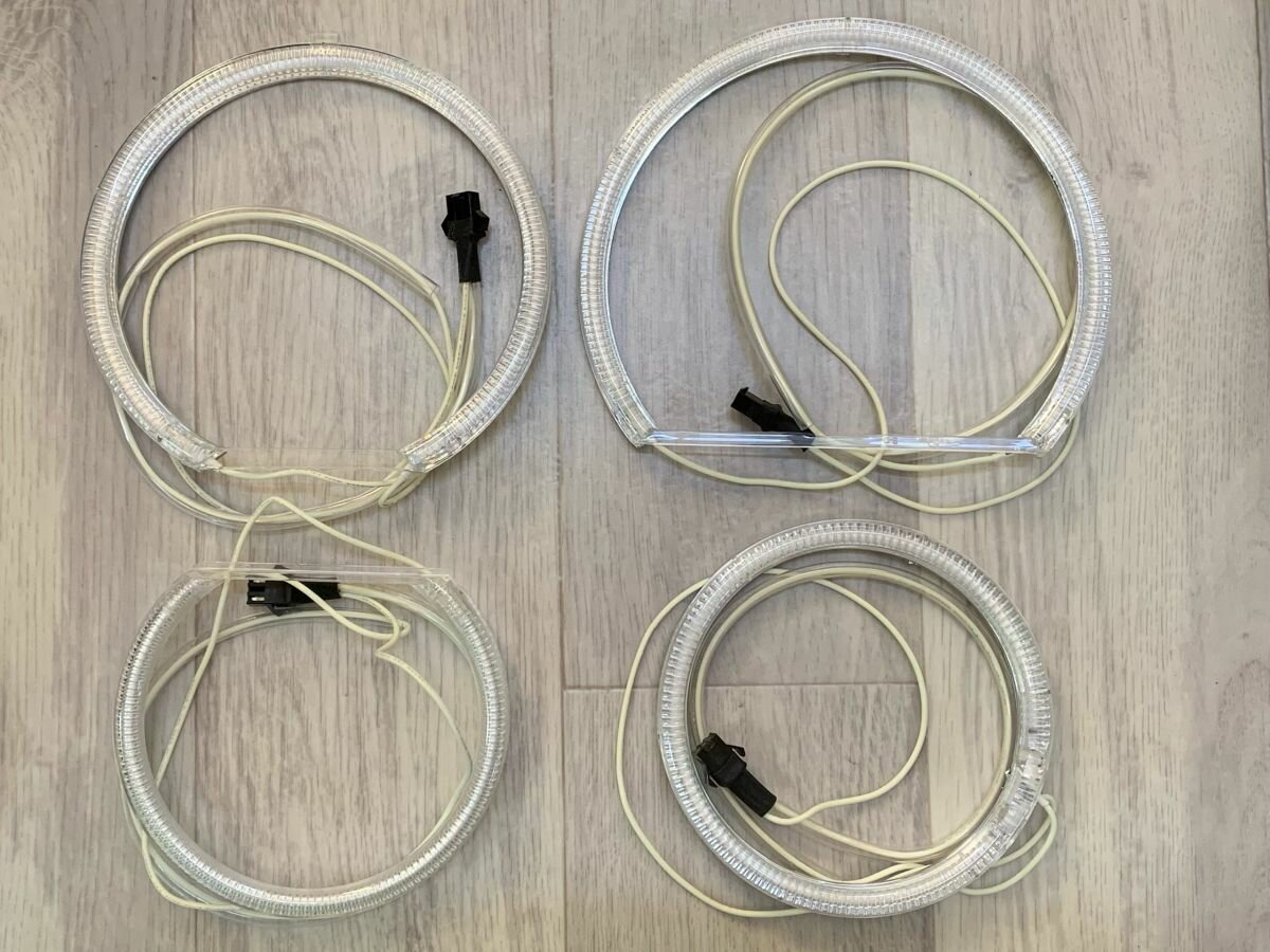 Ангельские глазки CCFL поштучно для BMW 115 мм Белый