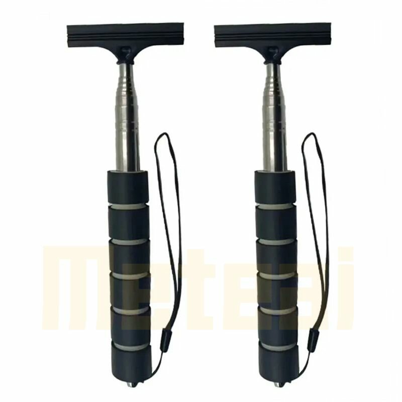 Водосгон для автомобиля с телескопической ручкой и силиконовым скребком удобный очиститель зеркал и стекол от дождя, снега и грязи