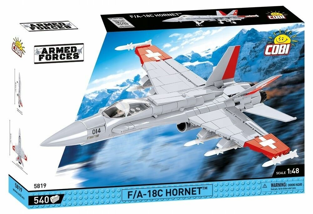 Конструктор пластиковый Cobi F/A 18C Hornet - Сборная модель - Истребитель 540эл. - Коби 5819