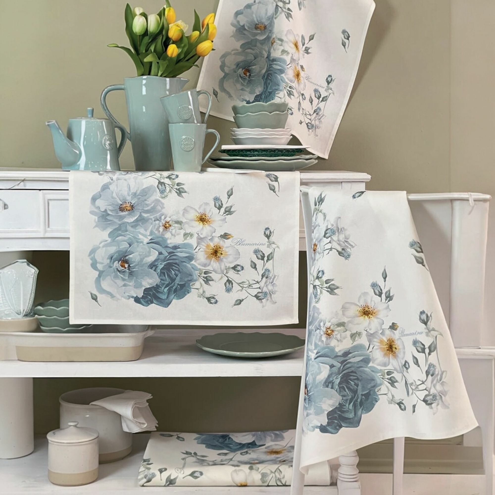 Полотенце Blumarine home collection ZELDA кухонное из панамского хлопка