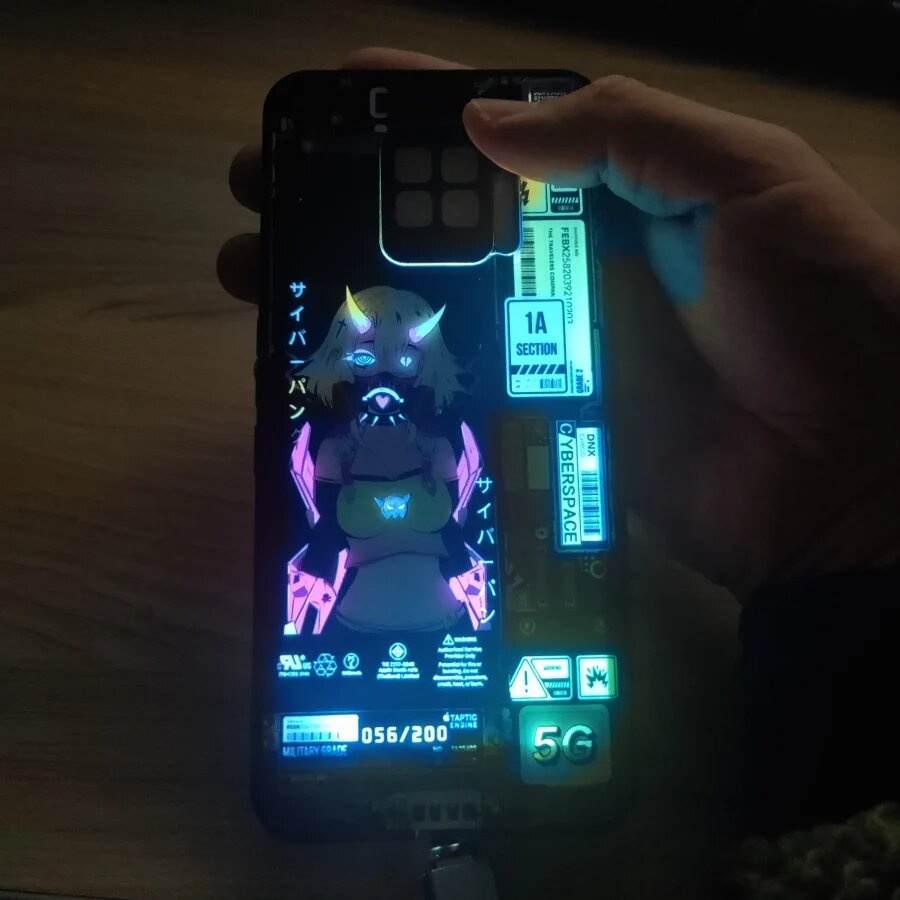 Для Nubia Red Magic 7 6 9 Pro светодиодные вспышки светящиеся чехлы противоударная led1, Red Magic 6