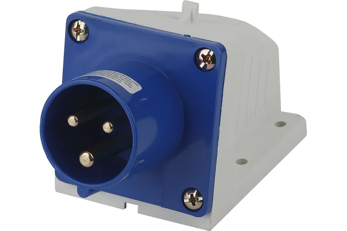 ЭРА Вилка стационарная 513 2Р+РЕ 16А 220В IP44 Б0032855