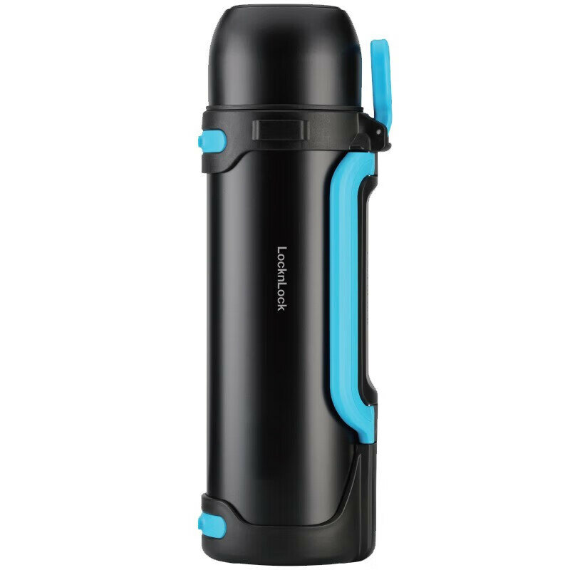 Термос LOCK&LOCK Portable Insulated Bottle, большая вместительность, 2.2L, Black, LHC1479BLK