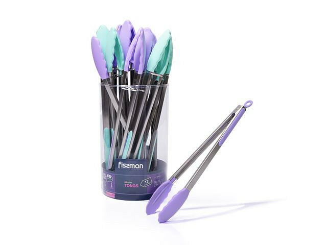 8726 FISSMAN Силиконовые щипцы 36см (силикон, нерж. сталь)