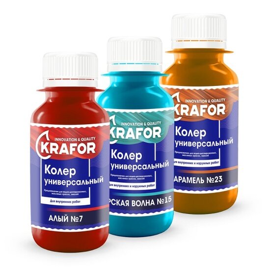 Колер универсальный Krafor №18, синий, 450 мл
