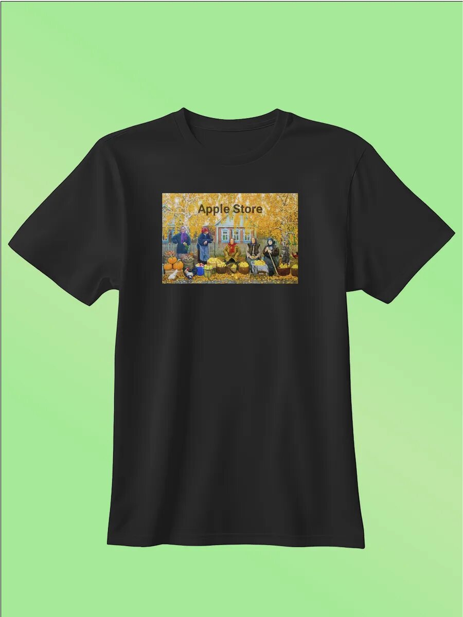 Футболка apple store прикол
