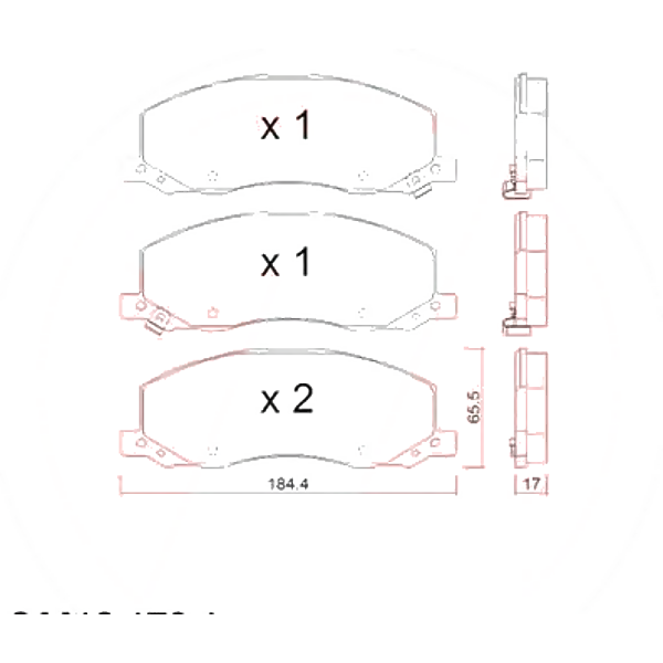 ZIMMERMANN 24418.170.1 (13237752 / 1605202) колодки пер opl insignia 2.0cdti / 1.4-2.0turbo 08-