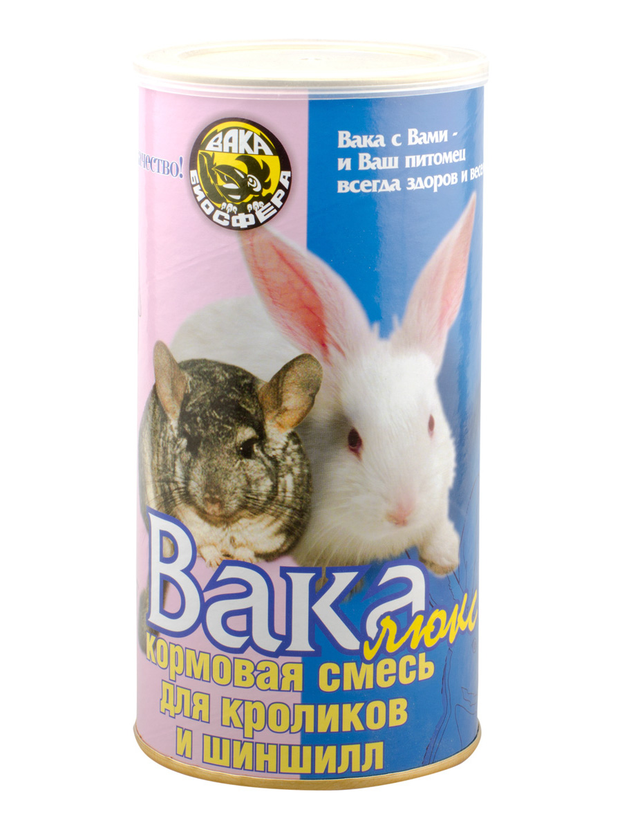 Корм Вака люкс комплексный для шиншилл и декоративных кроликов ( 800 г )