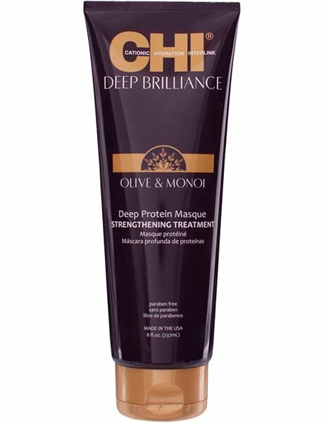 CHI Deep Brilliance Protein Masque - Протеиновая, укрепляющая маска для волос 237 мл