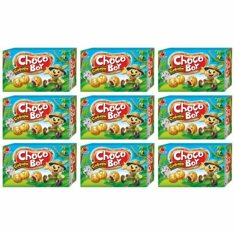 Печенье Orion Choco Boy, Safari, с молочной начинкой, 42 г, 9 шт