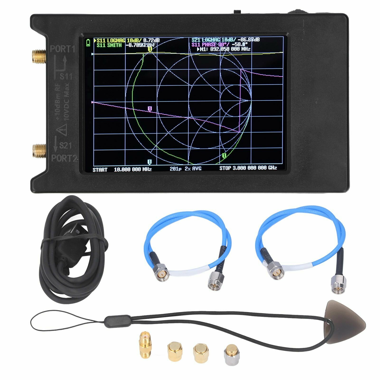 Портативный ВЧ/УКВ анализатор антенн 50 кГц-6,3 ГГц VNA