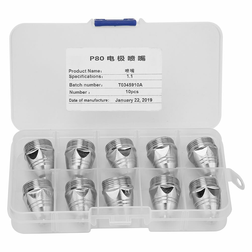 10 шт. наконечники сопел 1.1 мм для плазмореза P-80