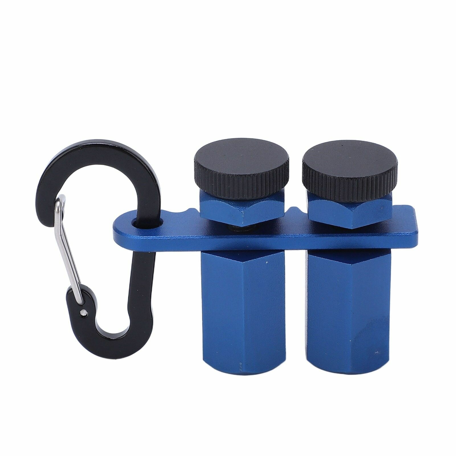 Измерительный прибор для лестниц из алюминиевого сплава с шестигранным плоским шаблоном и винтом-барашком для каркасных квадратных и стропильных конструкций, синий