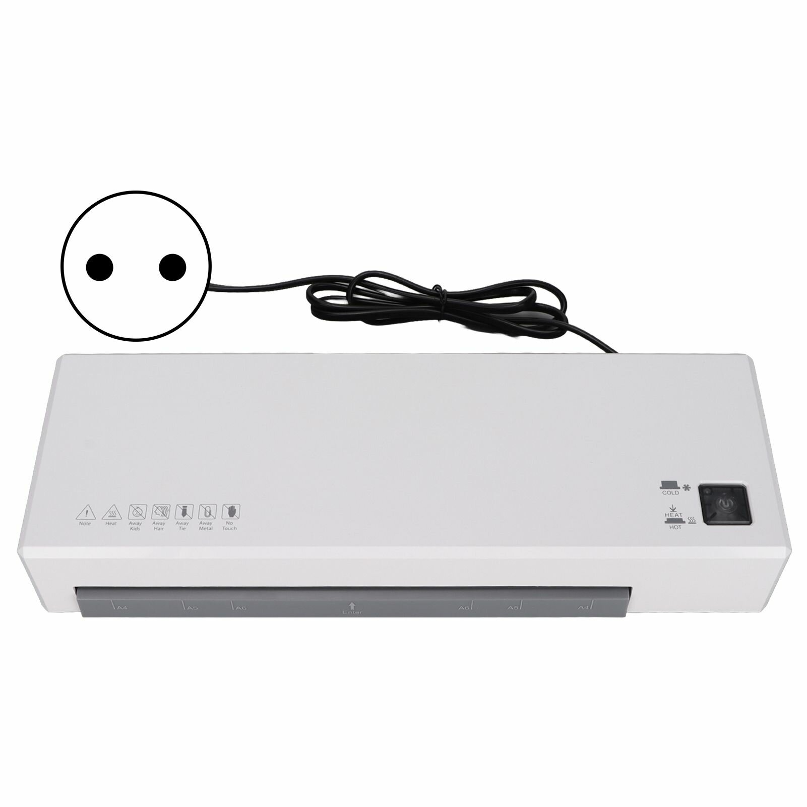 9-дюймовый портативный ламинатор A4, высокоскоростной горячий и холодный ламинатор с кнопкой защиты от замятия ABS для домашнего офиса и школы