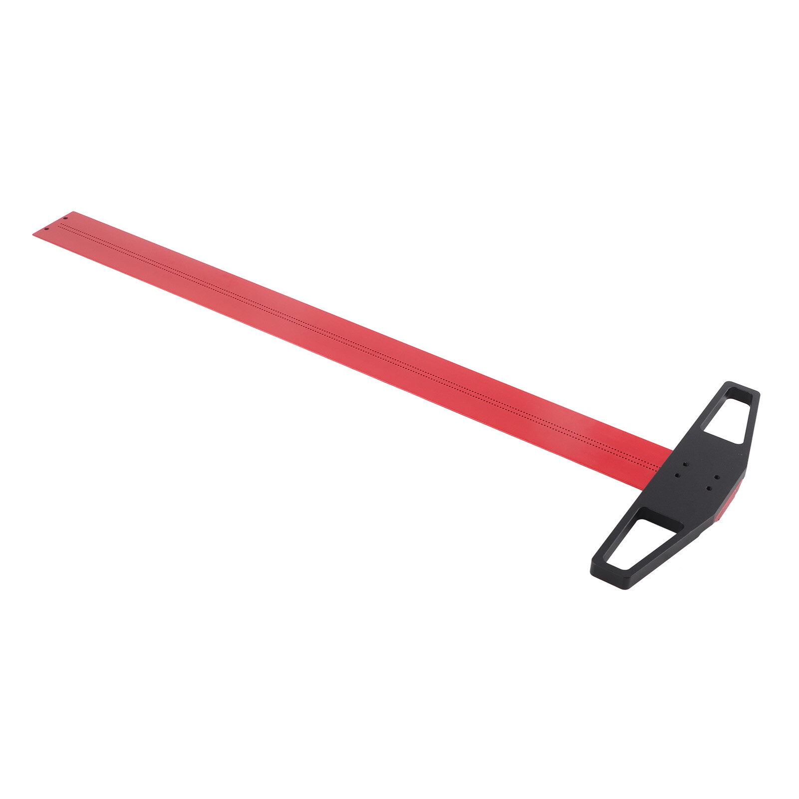 Линейка для деревообработки типа T с позиционированием отверстий и маркером из алюминиевого сплава Инструмент для замера для плотника (500мм (T500)) Красный Материал Алюминий 6061 Применение Стекло/Дерево Линейка для графики Линейка для деревообработки