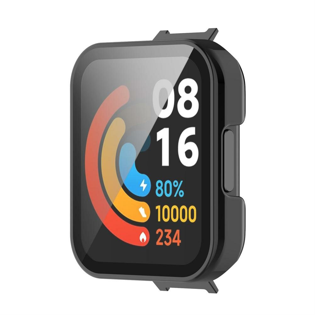 Чехол для смарт-часов, защитная пленка для экрана, чехол для смарт-часов для Xiaomi Watch 2 Lite, для Redmi Watch 2, черный