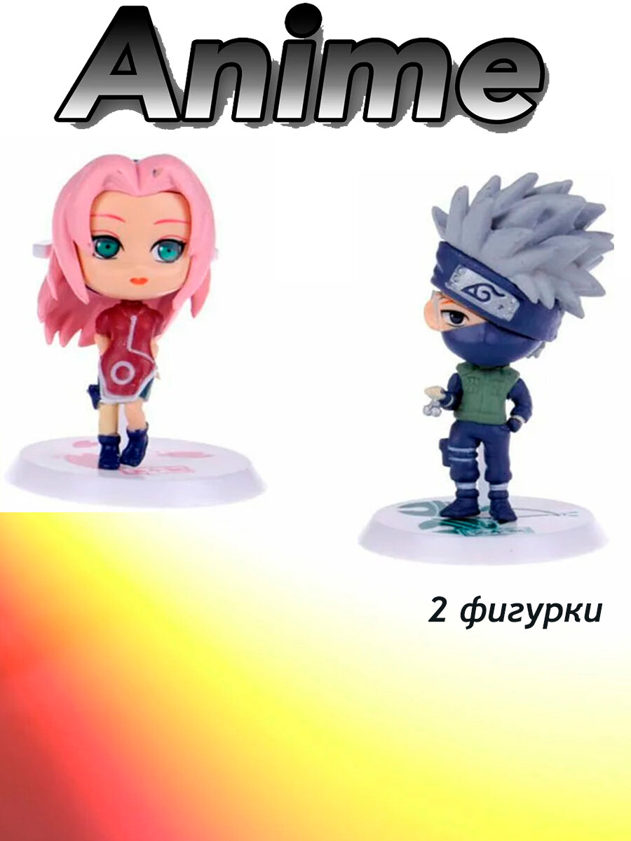 Аниме фигурки совместимы Наруто naruto с лего 2 шт Мику Сакура Miku Hatsune Sakura/Саске учиха