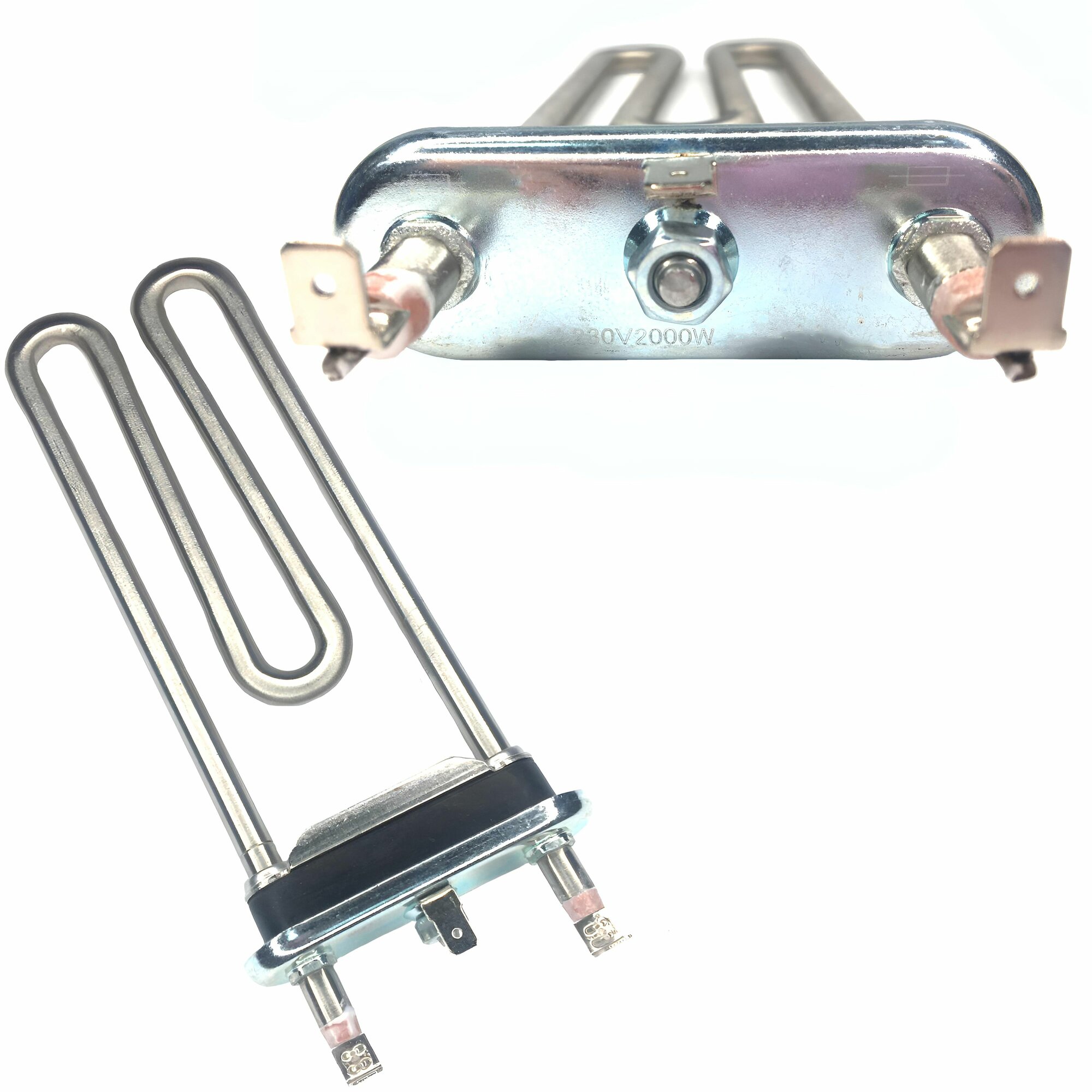 Тэн (нагревательный элемент) стиральной машины - 2000W DC47-00006V, DC47-00006Q KAWAI без отверстия под датчик