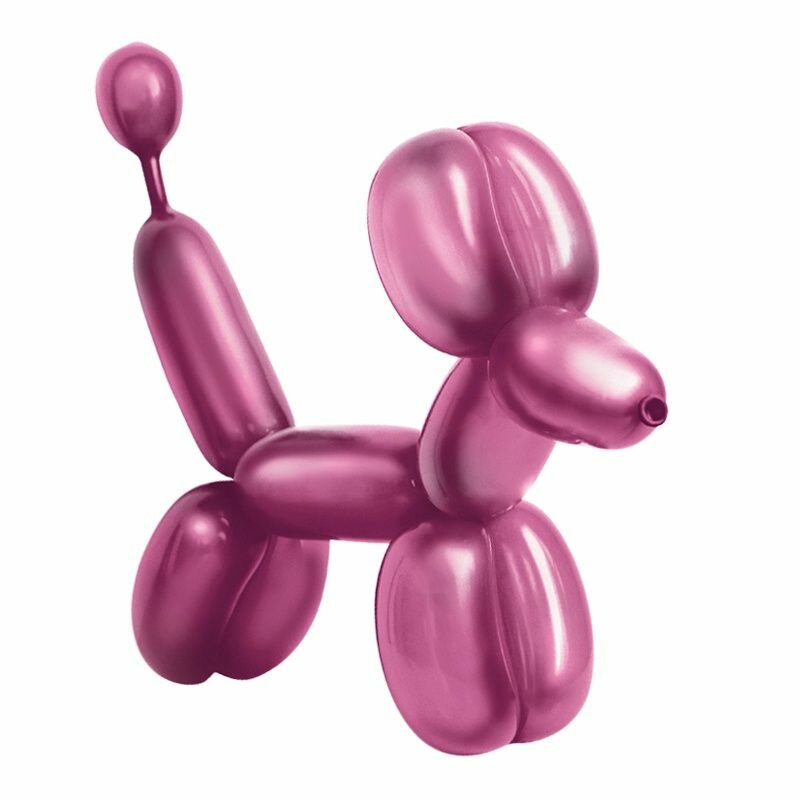 Шар воздушный Sempertex латексный для моделирования, Рефлекс Фуксия Зеркальный, Reflex Fuchsia, 50 шт