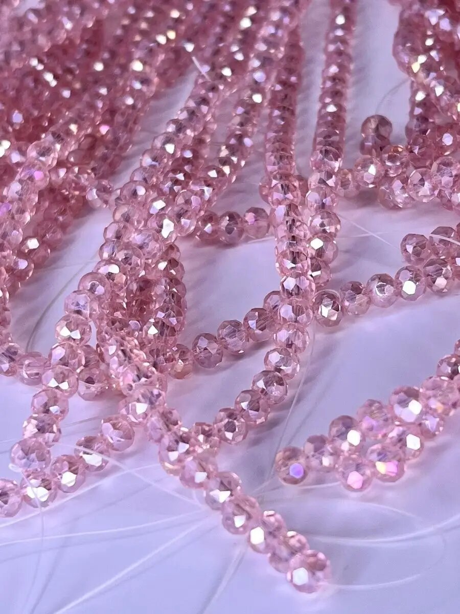 Бусины хрусталь 6 мм 840+ штук